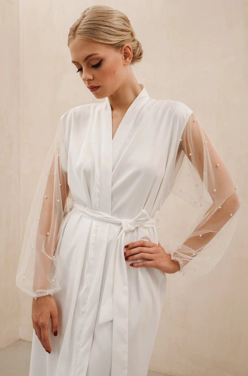 Pearl Glam Robe *Preorder* – A Western Wedding Co