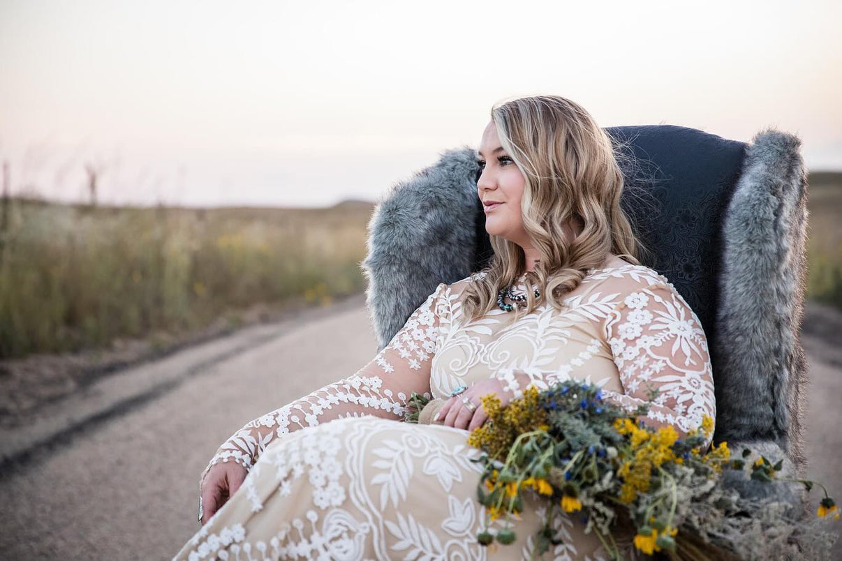 The Gentry Gown-Custom Western Wedding Dress with Lace – A Western ...